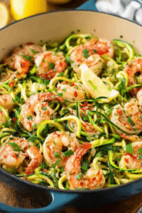 Healthy Shrimp Scampi - Easy One-Pan Dinner